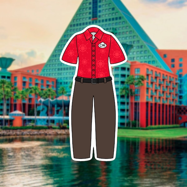 Cast Member Costume Stickers - Etsy