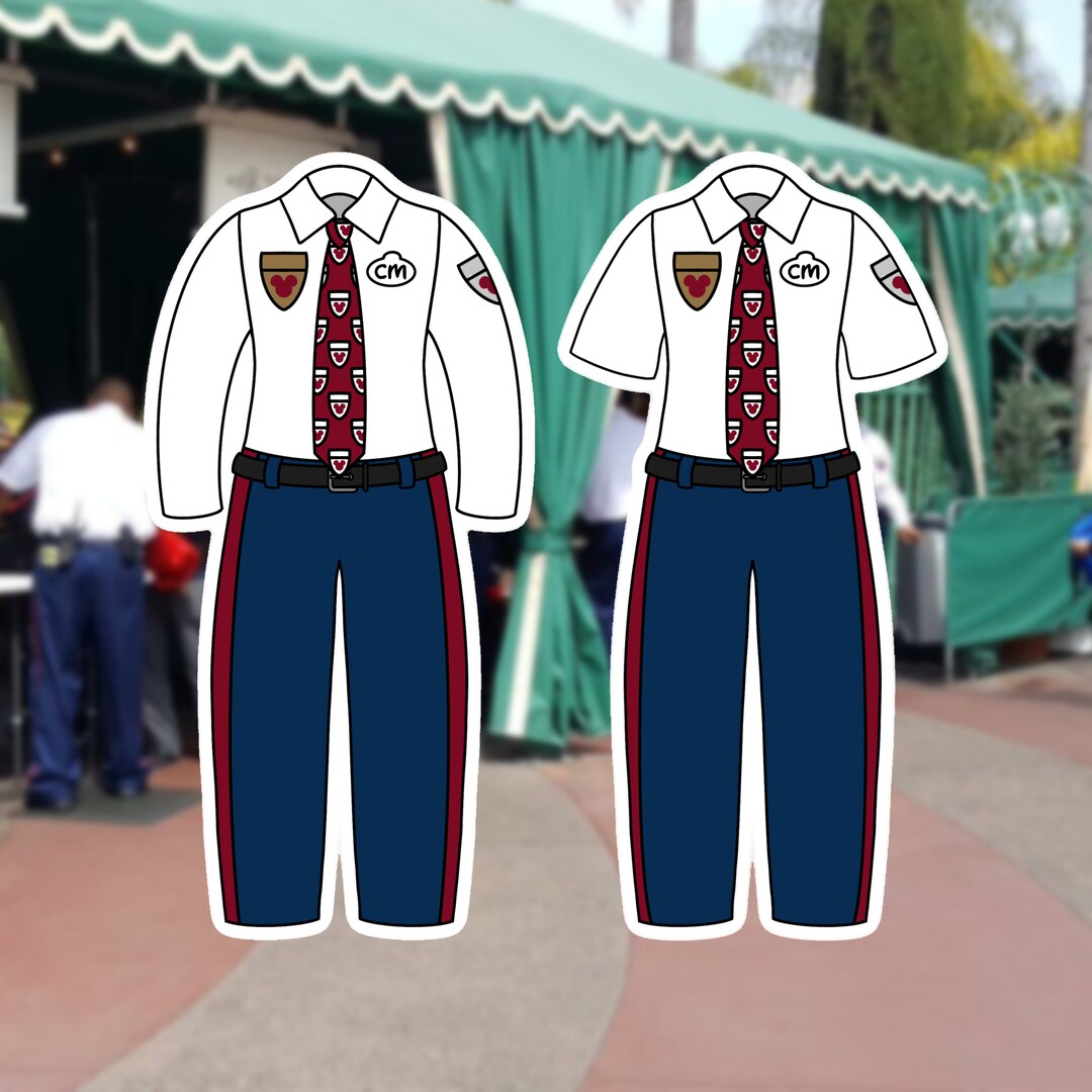 Security Cast Member Costume Sticker | DL CM Costumes | Dlp Dca ...