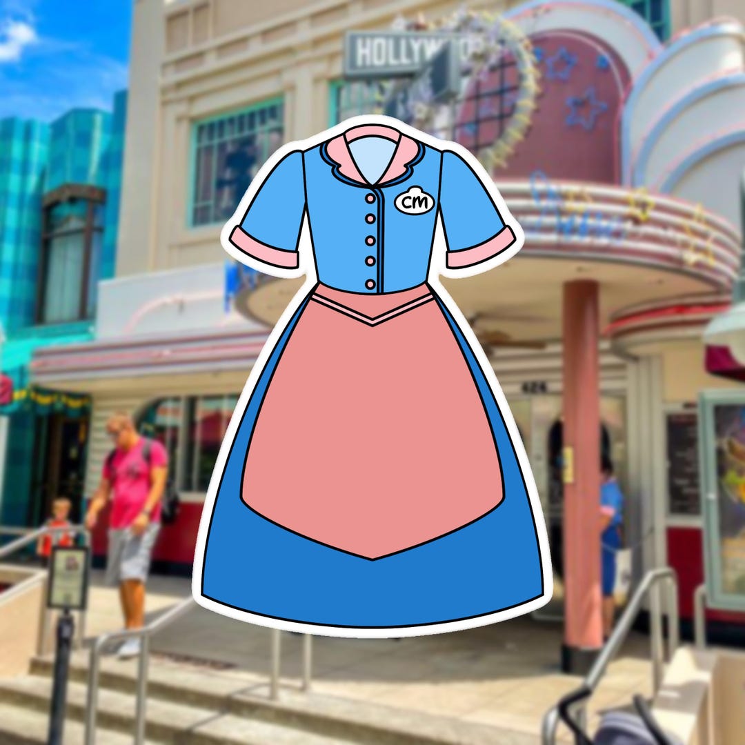 Hollywood Vine Cast Member Costume Glossy Sticker | HS Table Service ...
