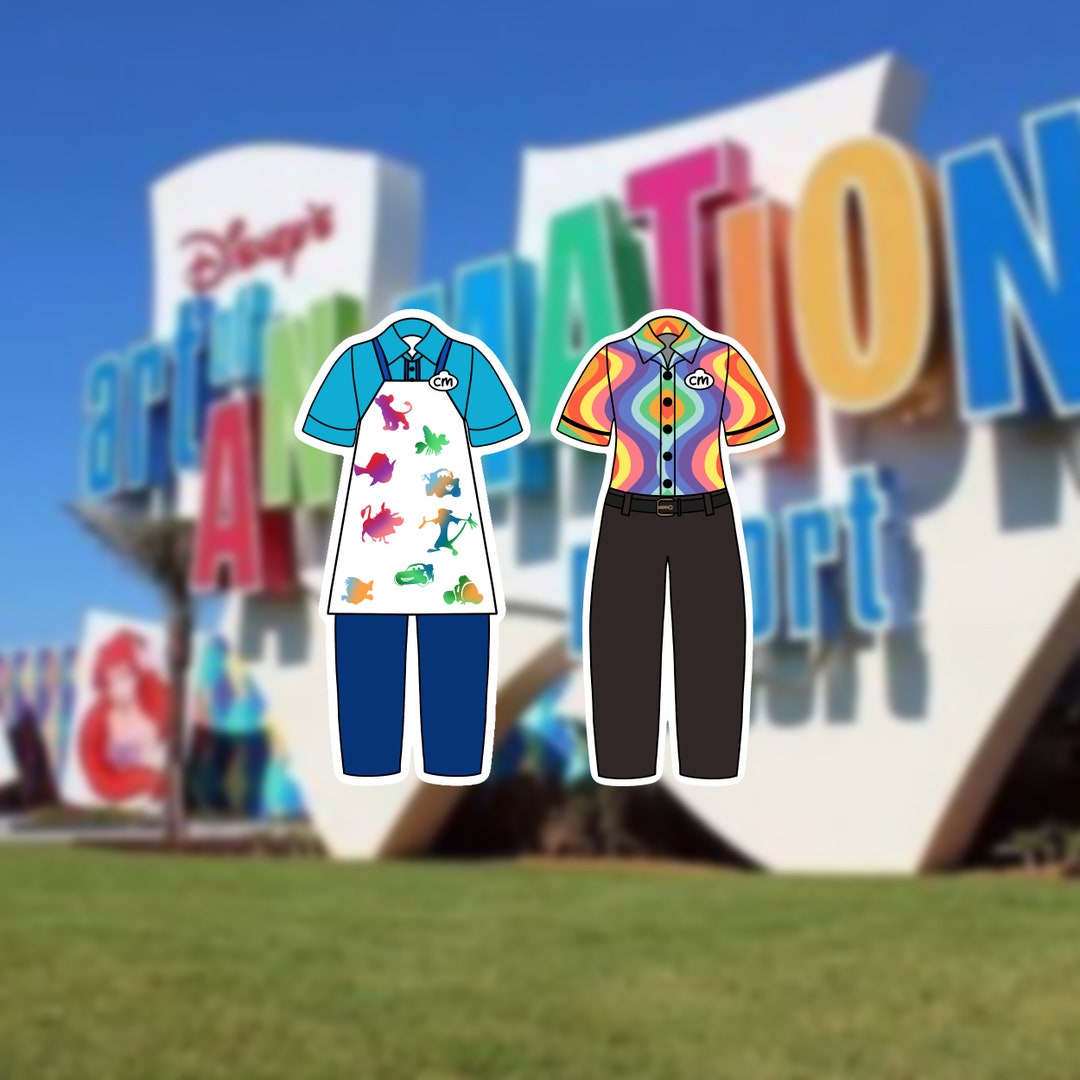 Animation Resort Cast Member Costume Sticker | Wdw CM Costumes | Dcp ...