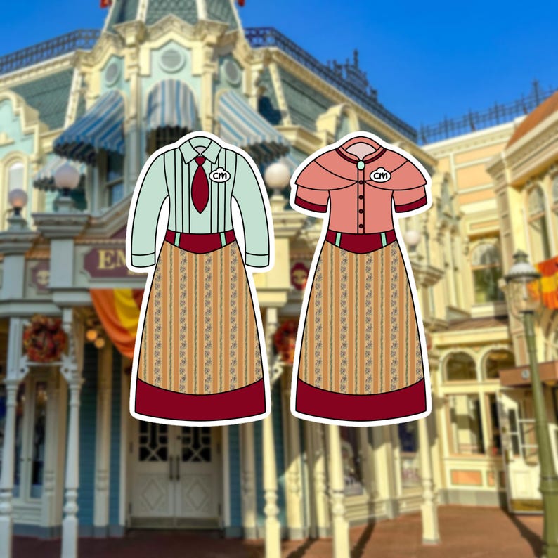NEW Emporium Cast Member Costume Glossy Sticker | Wdw CM Costumes | Wdw ...