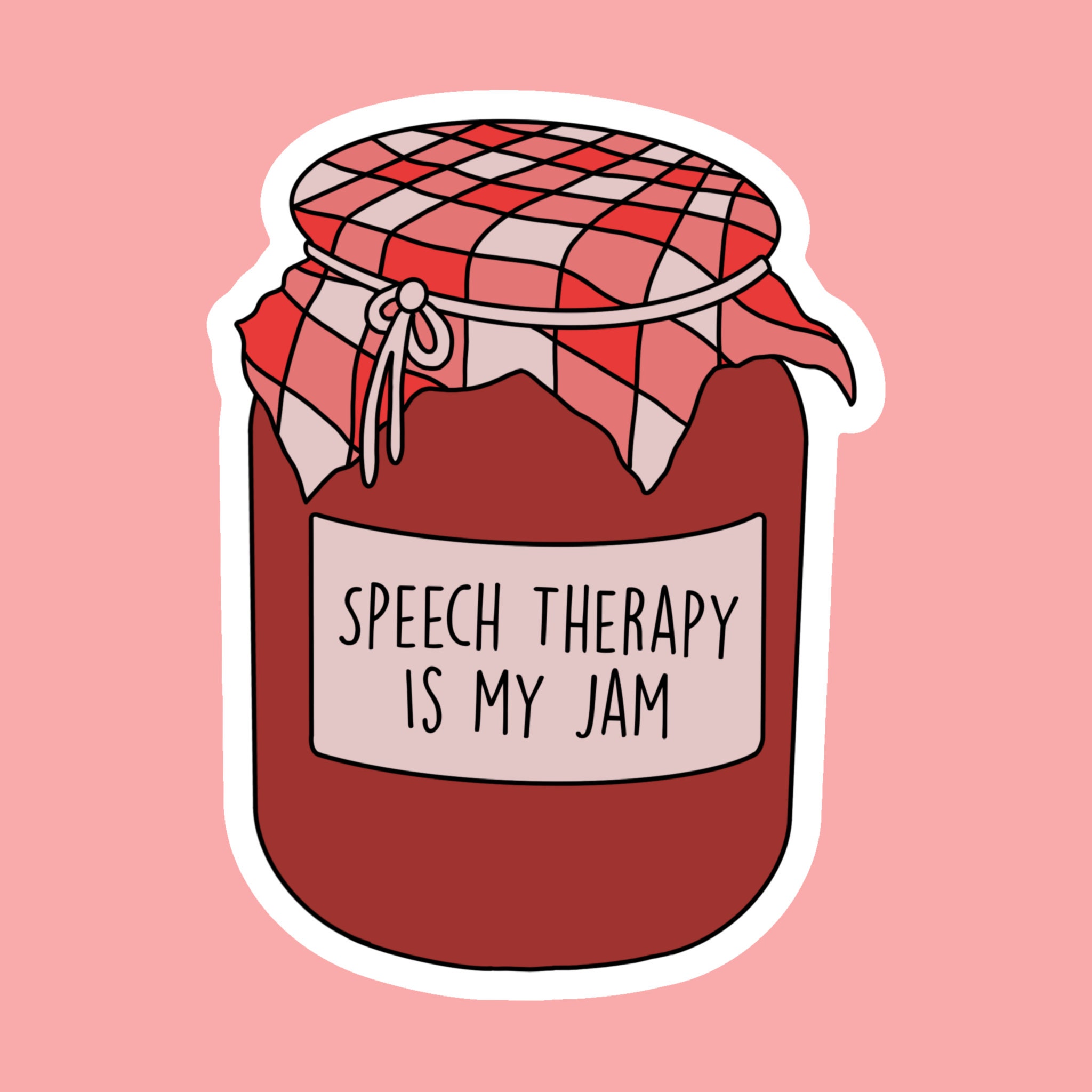 Speech Therapy is My Jam Glossy Sticker Speech Language - Etsy
