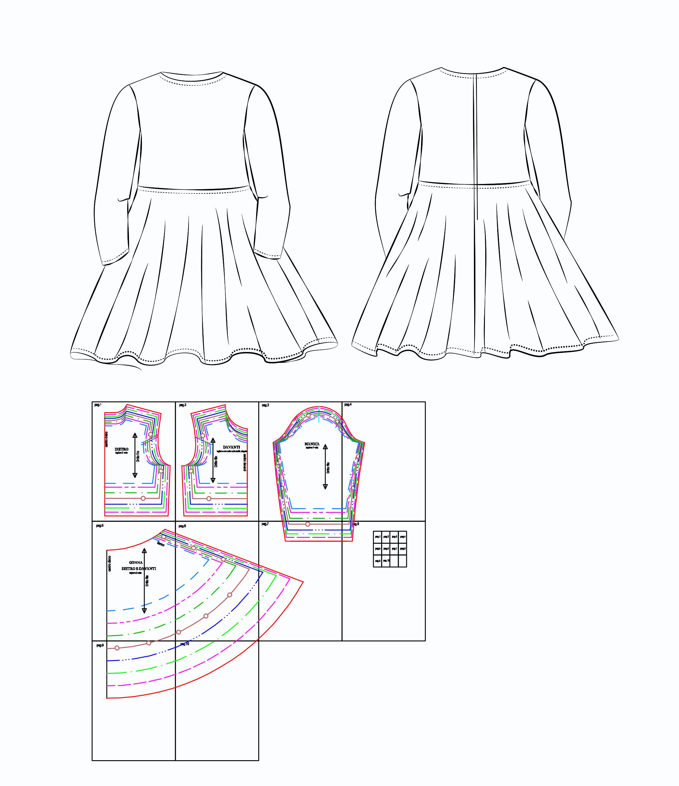 PATTERN Tea Party Dress - Baby Dress- PDF Sewing Pattern - Instant ...