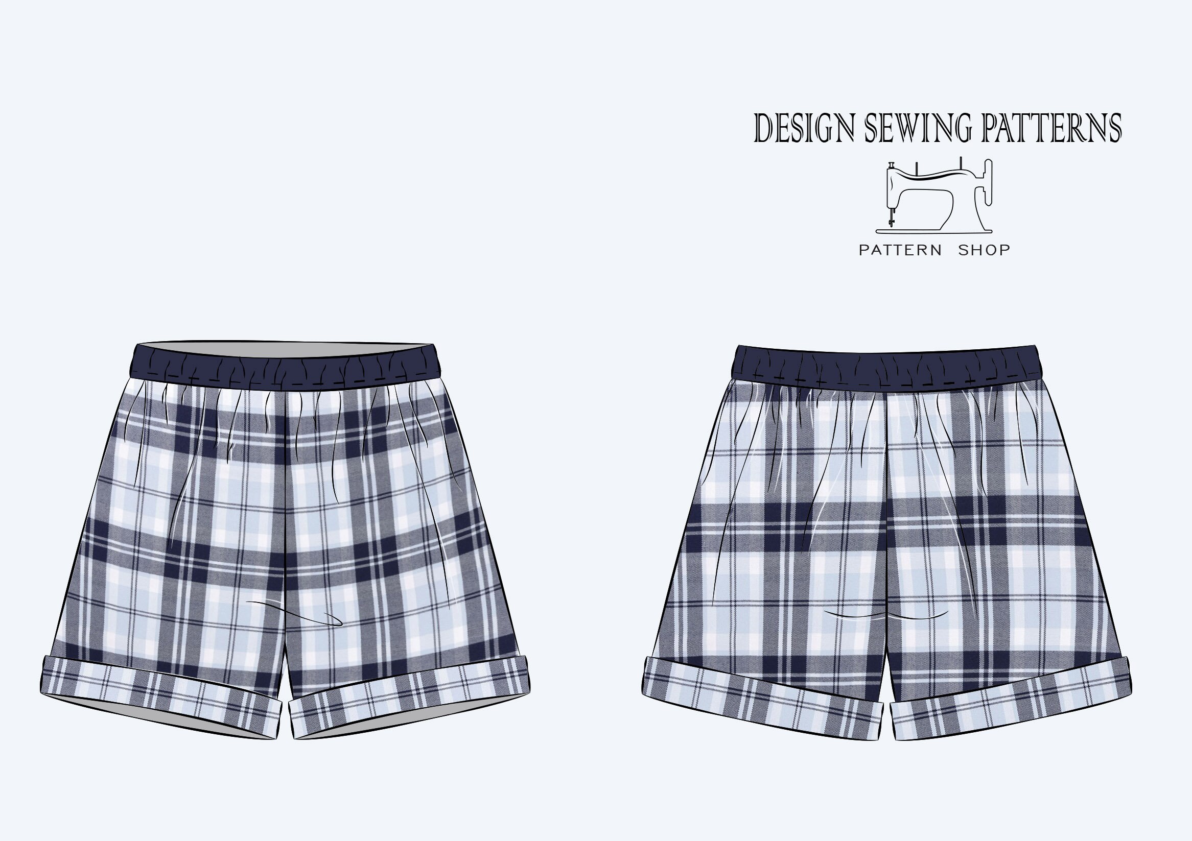 Girls Shorts Sewing Pattern Pdf, Kids Shorts Pattern to Fit Girls 3 ...