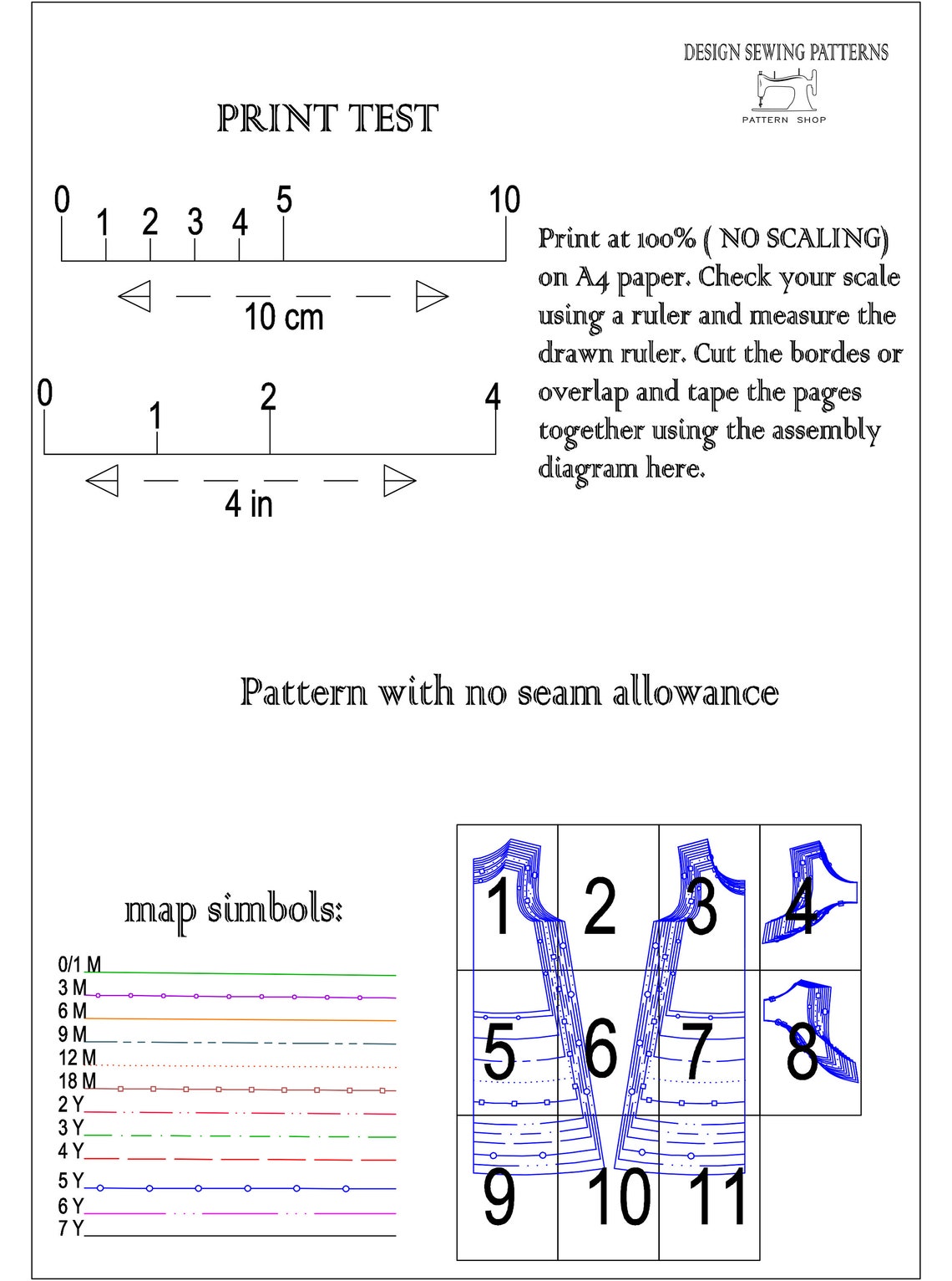 A-line Dress Sewing Pattern PDF Download Baby Girls Sewing | Etsy