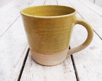 Large Yellow Coffee Mug - Etsy