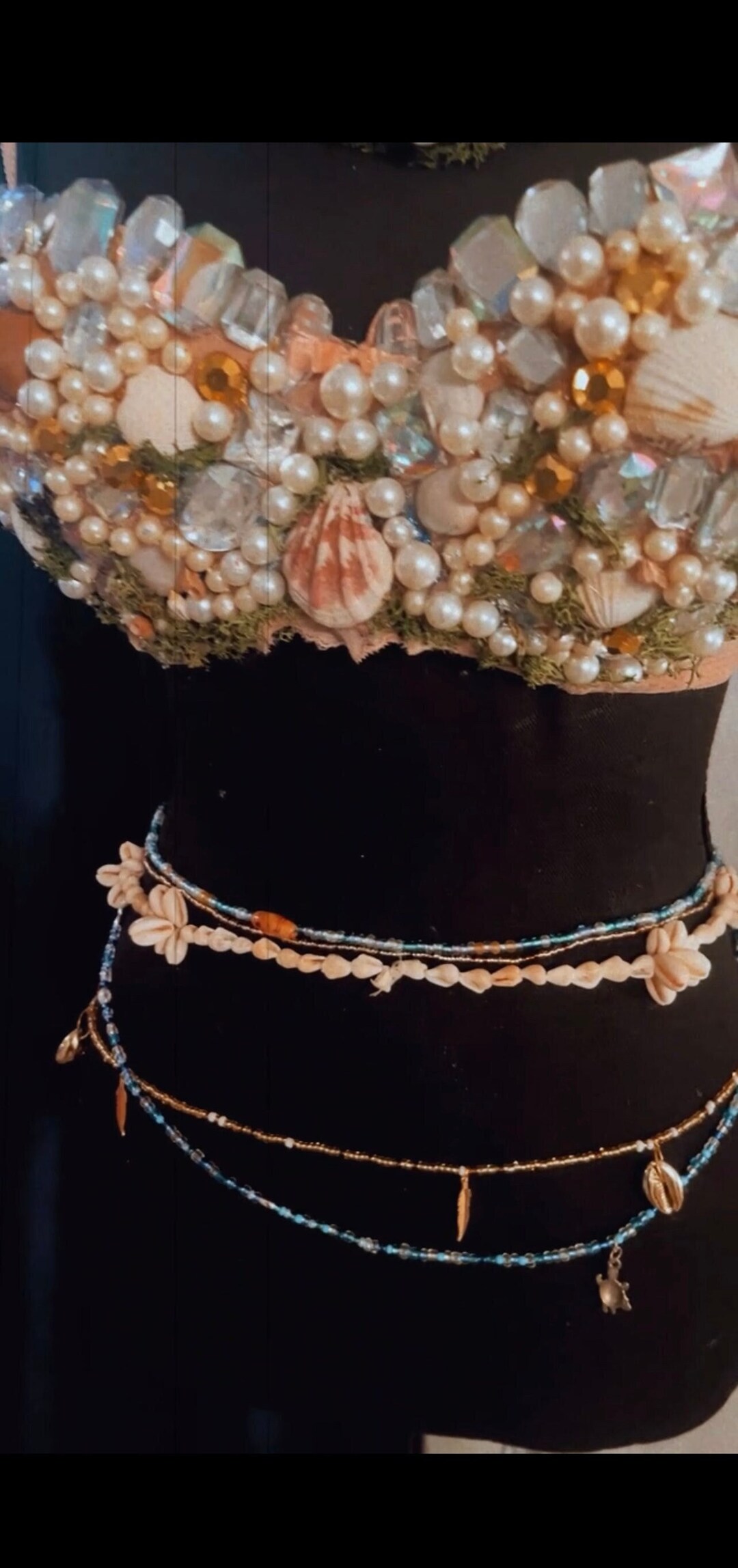 Sea Shell Mermaid Bra Custom Handmade - Etsy