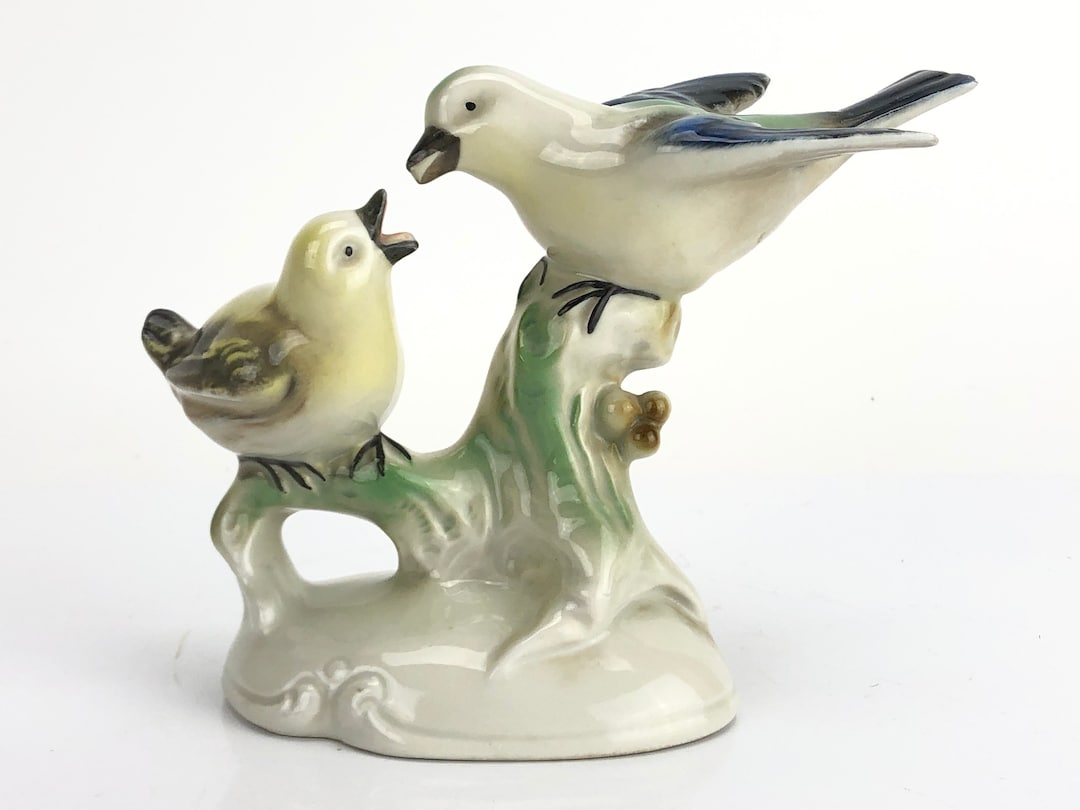 Vintage German Porcelain Bird Figurine: Retro Home Decor - Etsy