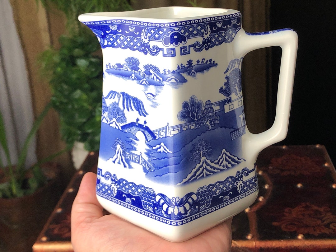 Ringtons Limited Vintage Blue Pitcher From England - Etsy