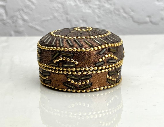 Jewellery box, trinket box, handmade box with velvet … - Gem