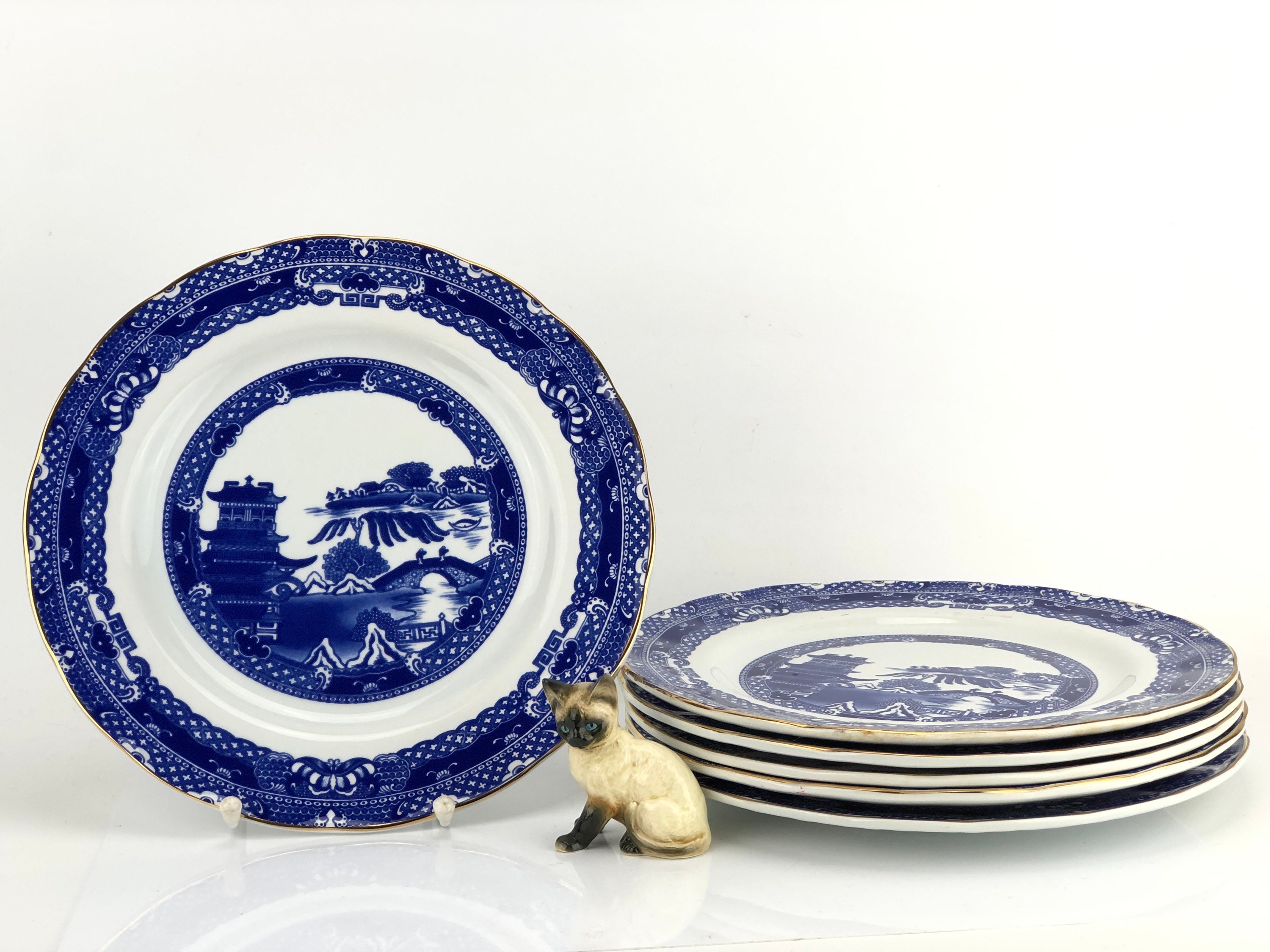 Ringtons Dinner Plate With Golden Rims From England Hand - Etsy