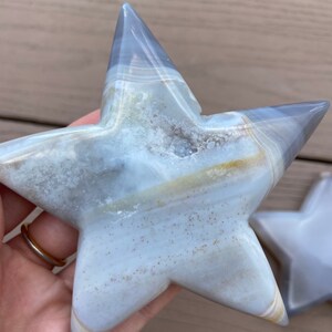 Large Polished Banded Agate Star - Etsy