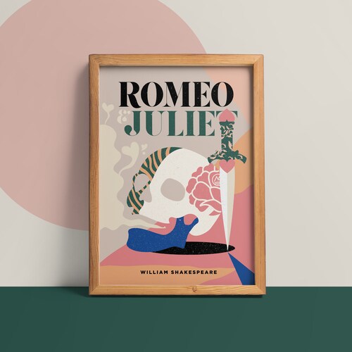 Romeo and Juliet Poster William Shakespeare Digital Poster - Etsy
