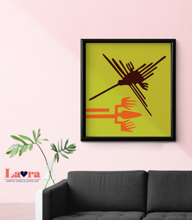 Nazca Lines-set 4, Peruvian Nazca Art, Wall Art Nazca Lines, Nazca ...