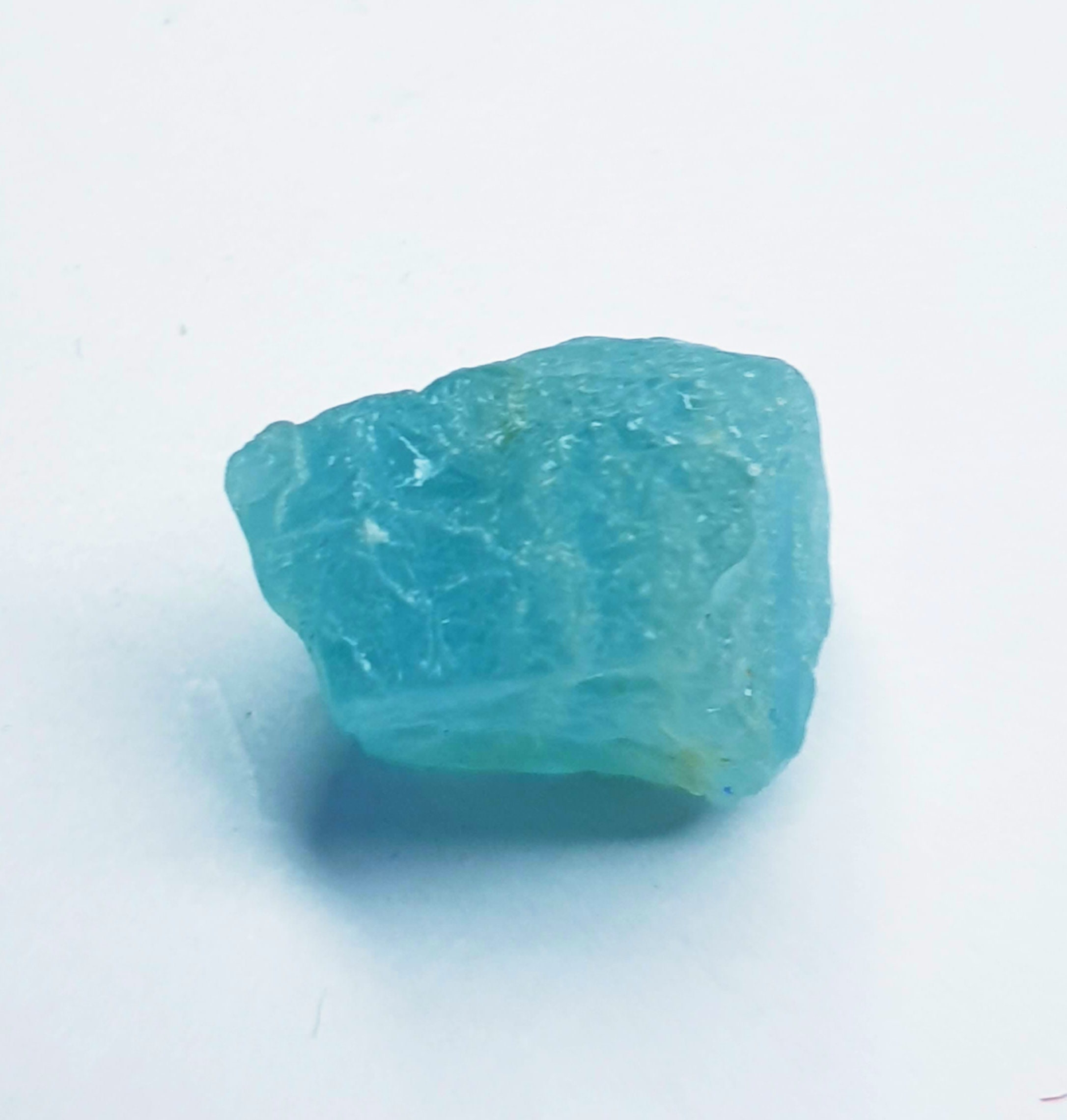 15.45 Cts. AAA Deep Sea Blue Color Aquamarine Rough Natural Aquamarine ...