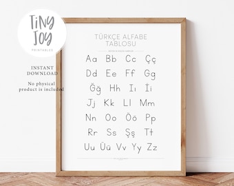 Cursive Alphabet Poster Handwriting Chart ABC Print | Etsy