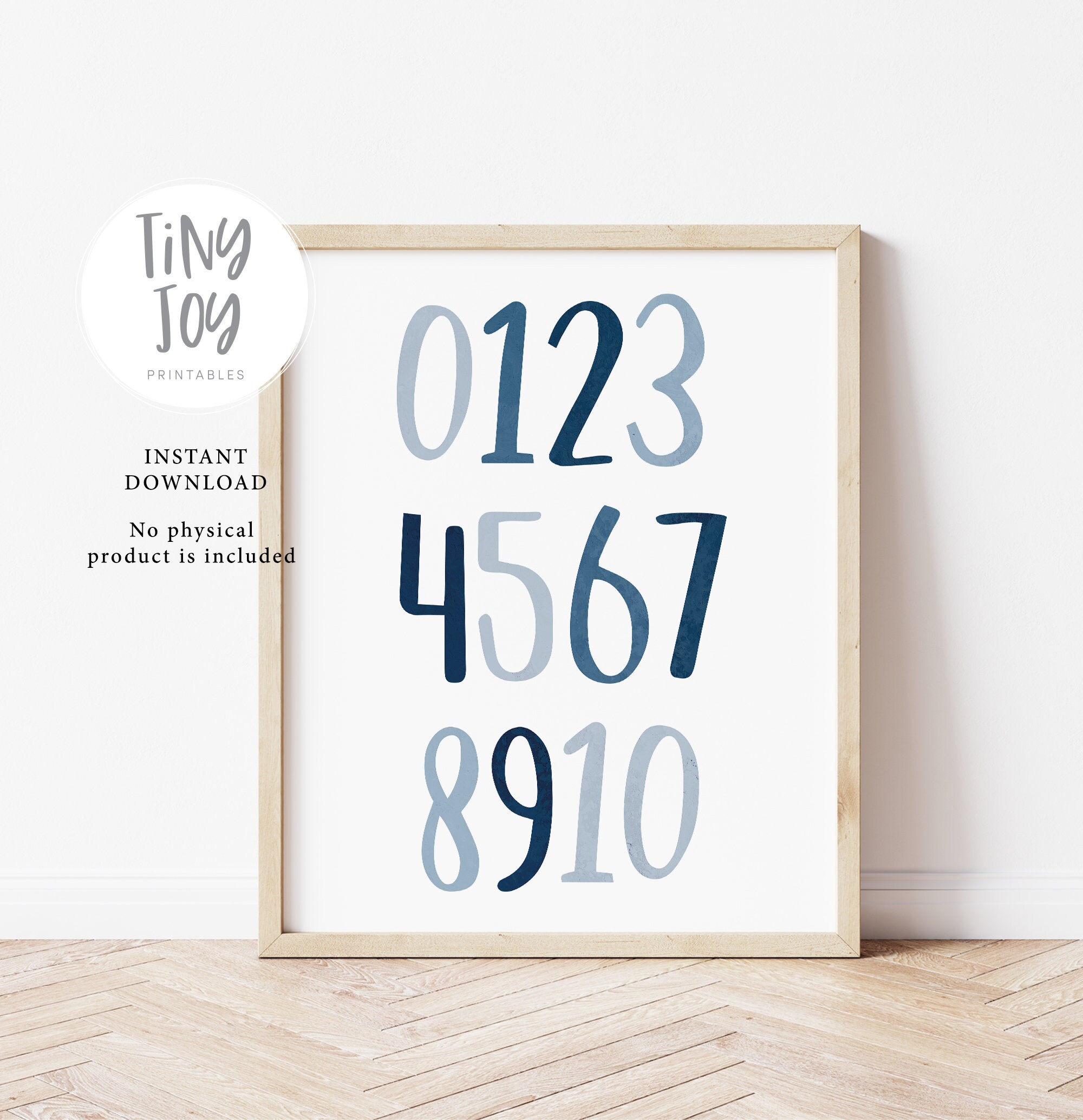 Navy Blue Alphabet Poster, ABC Print, PRINTABLE Wall Art, Kids Room ...