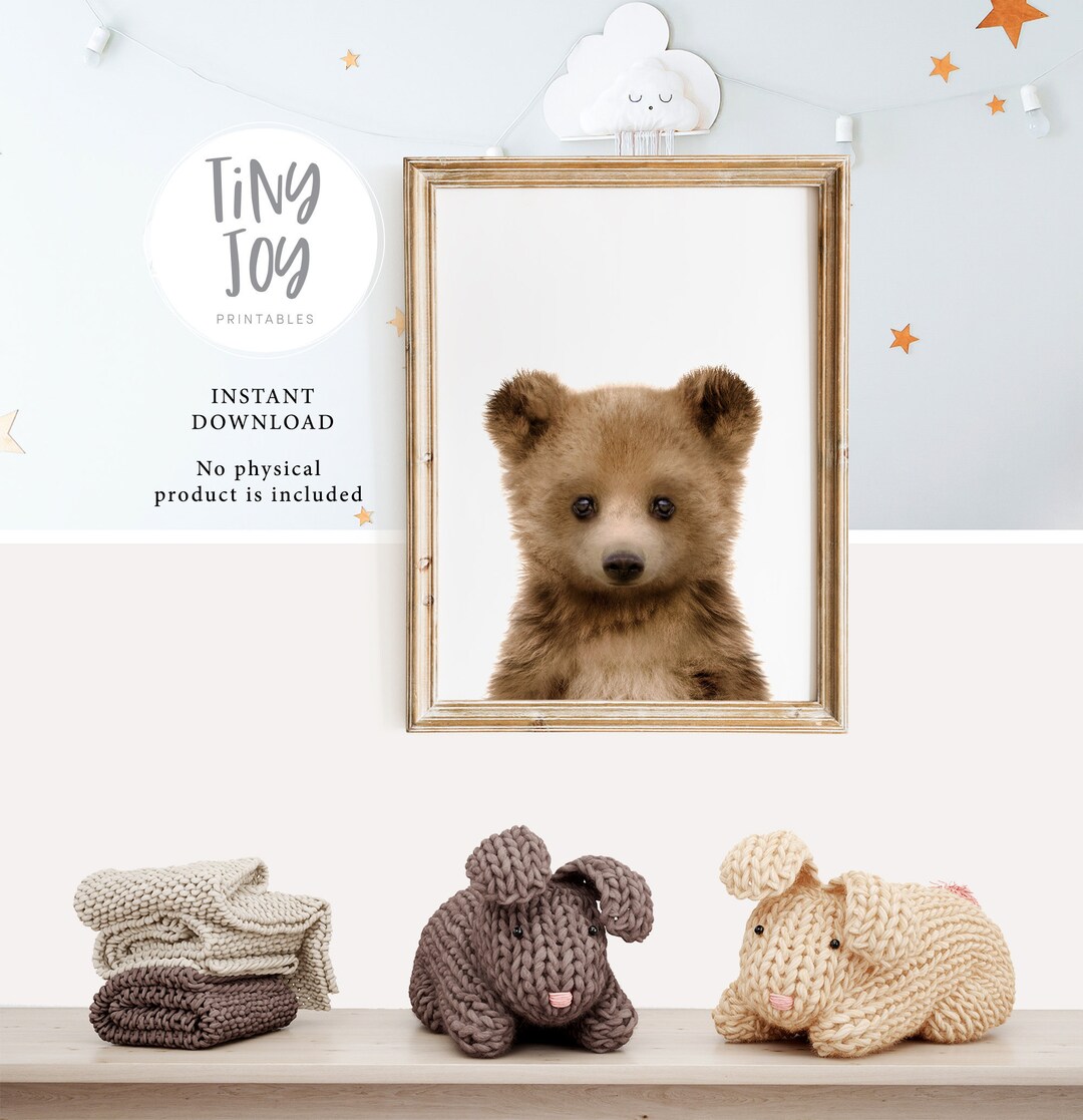 Nursery Wall Decor, Baby Bear, Nursery Print, Printable Wall Art ...