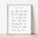 Alphabet Poster, Handwriting Chart, ABC Print, Educational Art, Kids ...