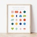 Shapes Print, Geometric Shapes Poster, Montessori Poster, Educational ...