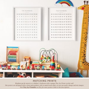 Printable 101 to 200 Numbers Chart for Kids, Count Printable, Numbers ...