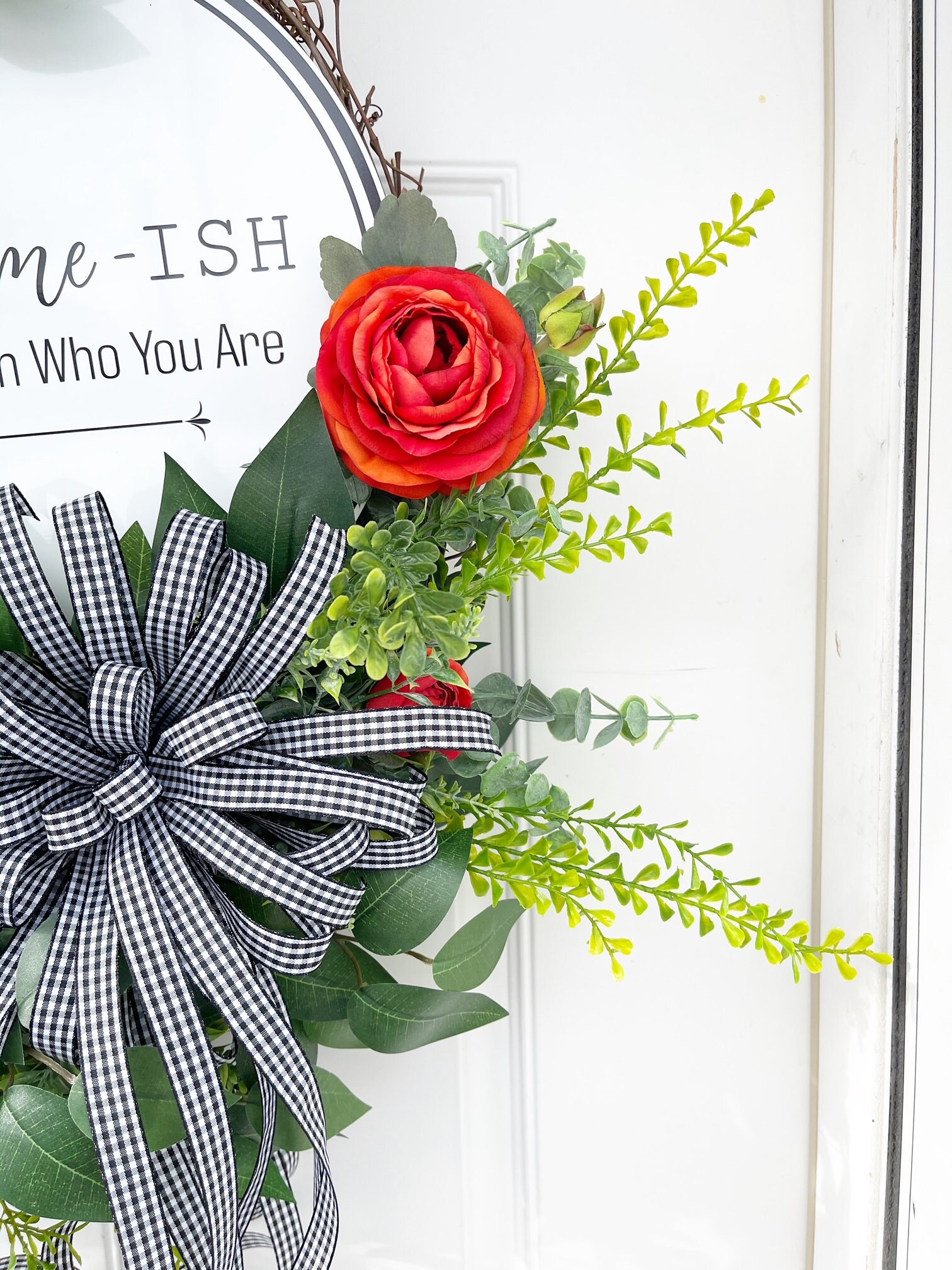 Welcome Wreath Whimsical Welcome Wreath Spring Welcome - Etsy