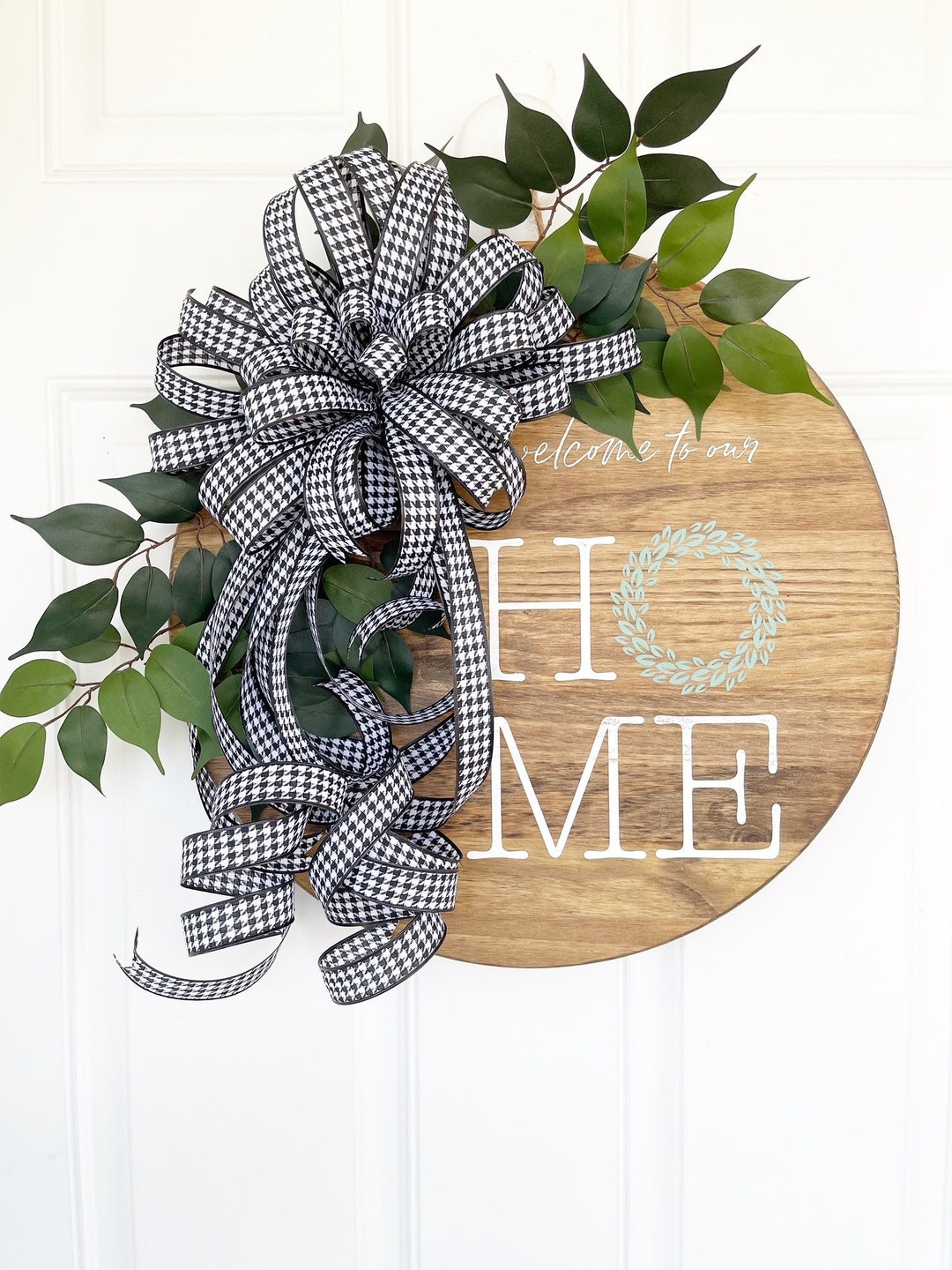 Welcome Wood Round, Welcome Door Hanger, Wood Rounds, Wood Door Hangers ...