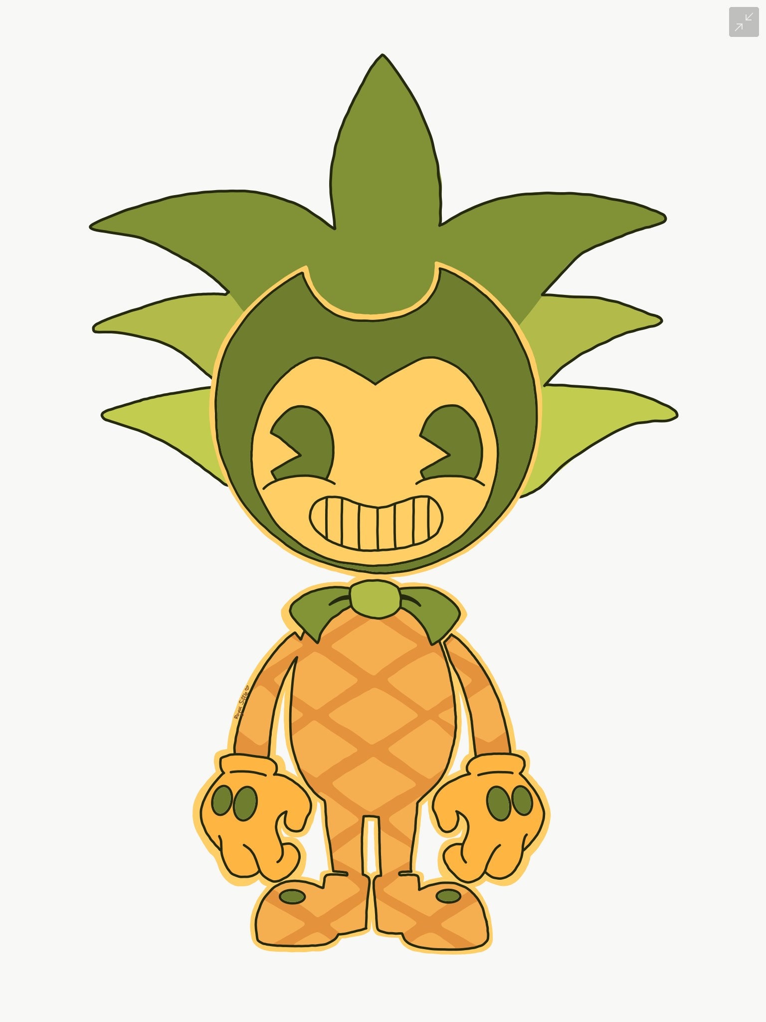 Pineapple Bendy Sticker PRE ORDER - Etsy