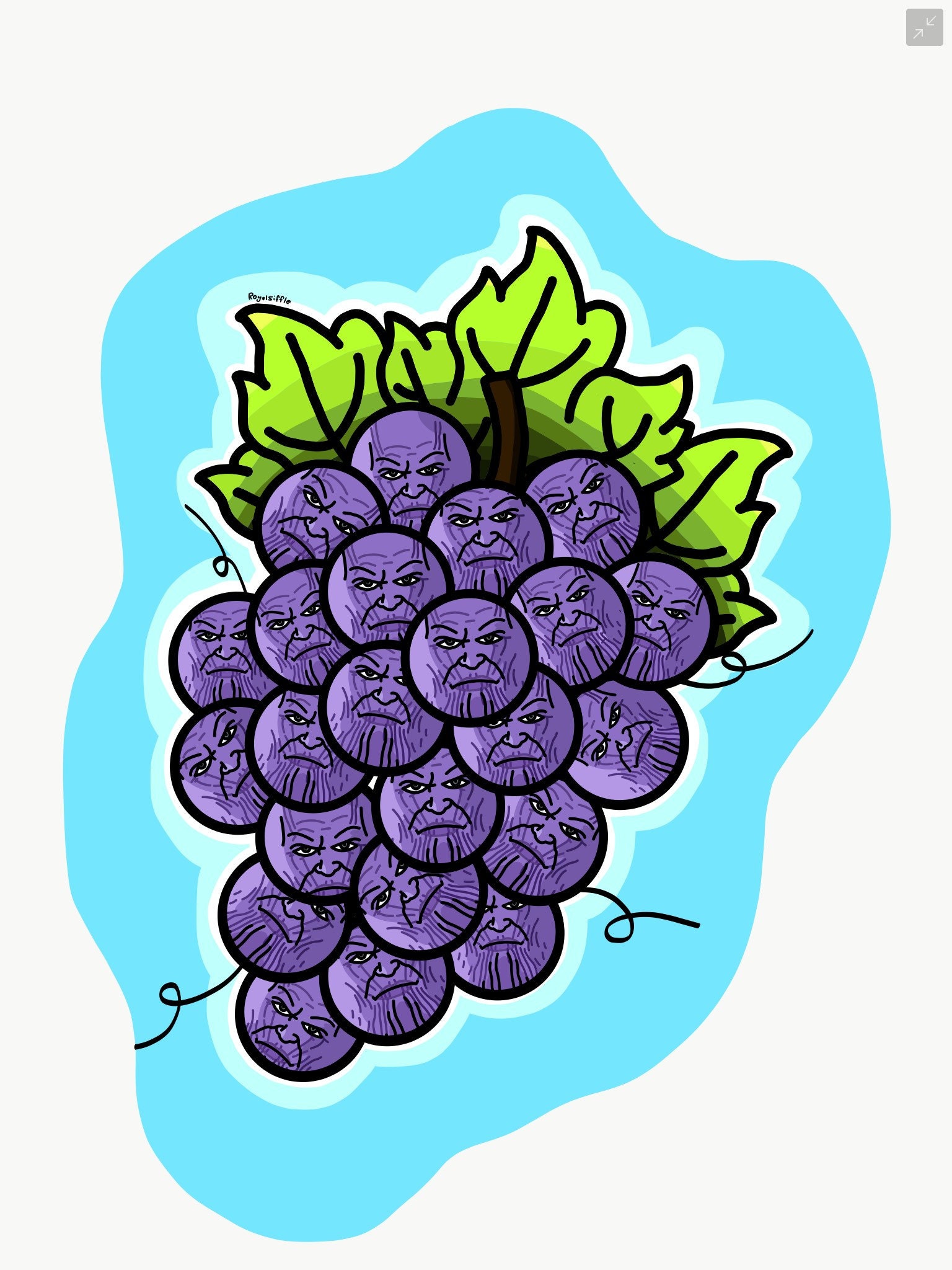 Thanos Grapes Stickers [PRE ORDER] - Etsy