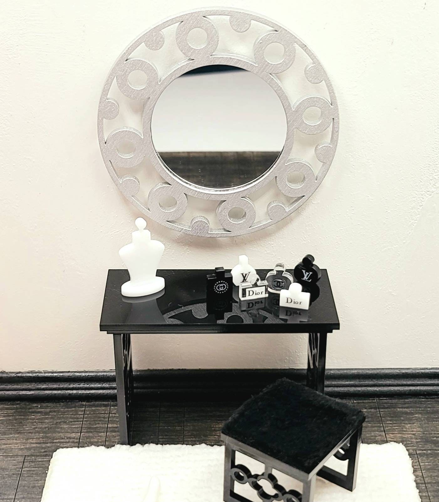 Miniature Modern Dollhouse Vanity Furniture 1:12 Scale | Etsy