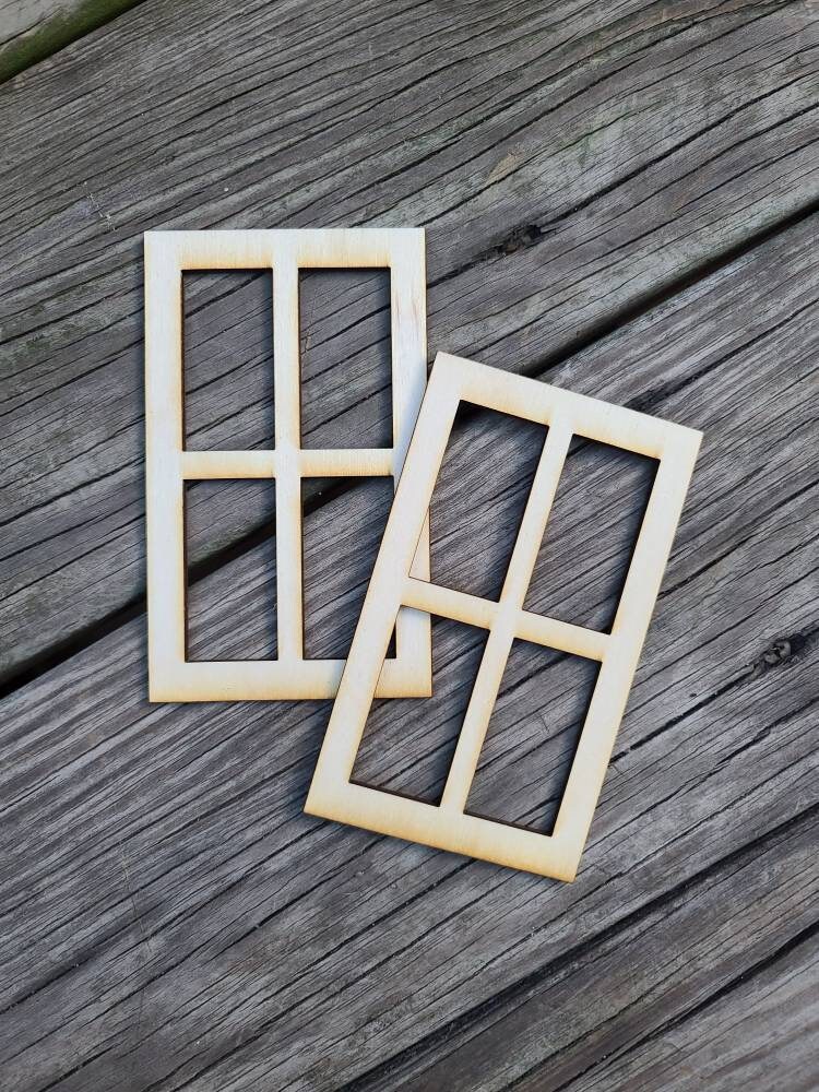 Dollhouse Miniature Windows DIY -dollhouse Miniatures, Fairy Garden ...