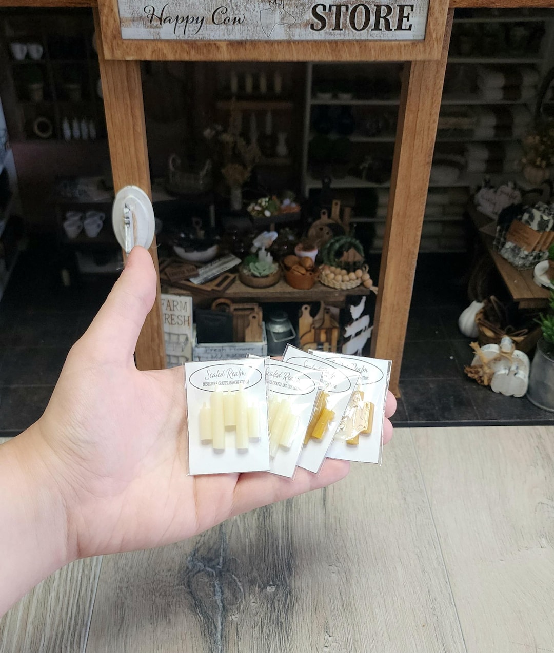 Dollhouse Miniature Candle Set (5pc) - 1/12, Decoration, Decor, Fairy ...