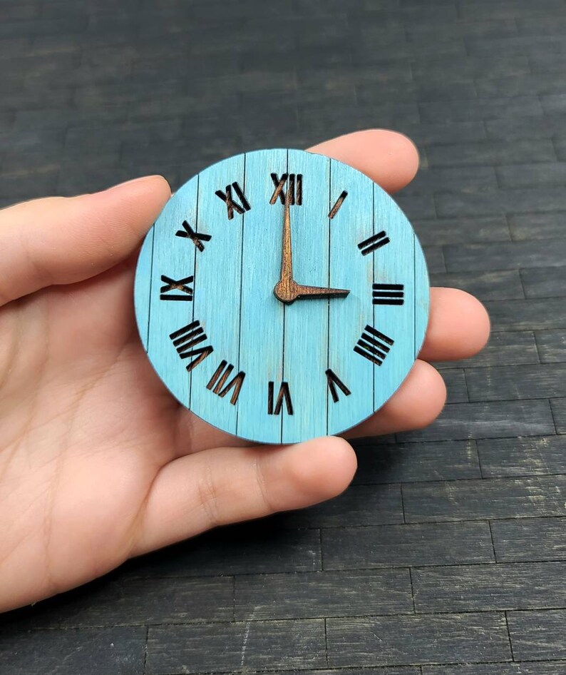 Miniature Dollhouse Wall Clock Miniature Decorations - Etsy