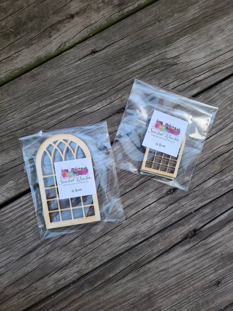 Dollhouse Miniature Trellis/windows DIY -dollhouse Miniatures, Fairy ...