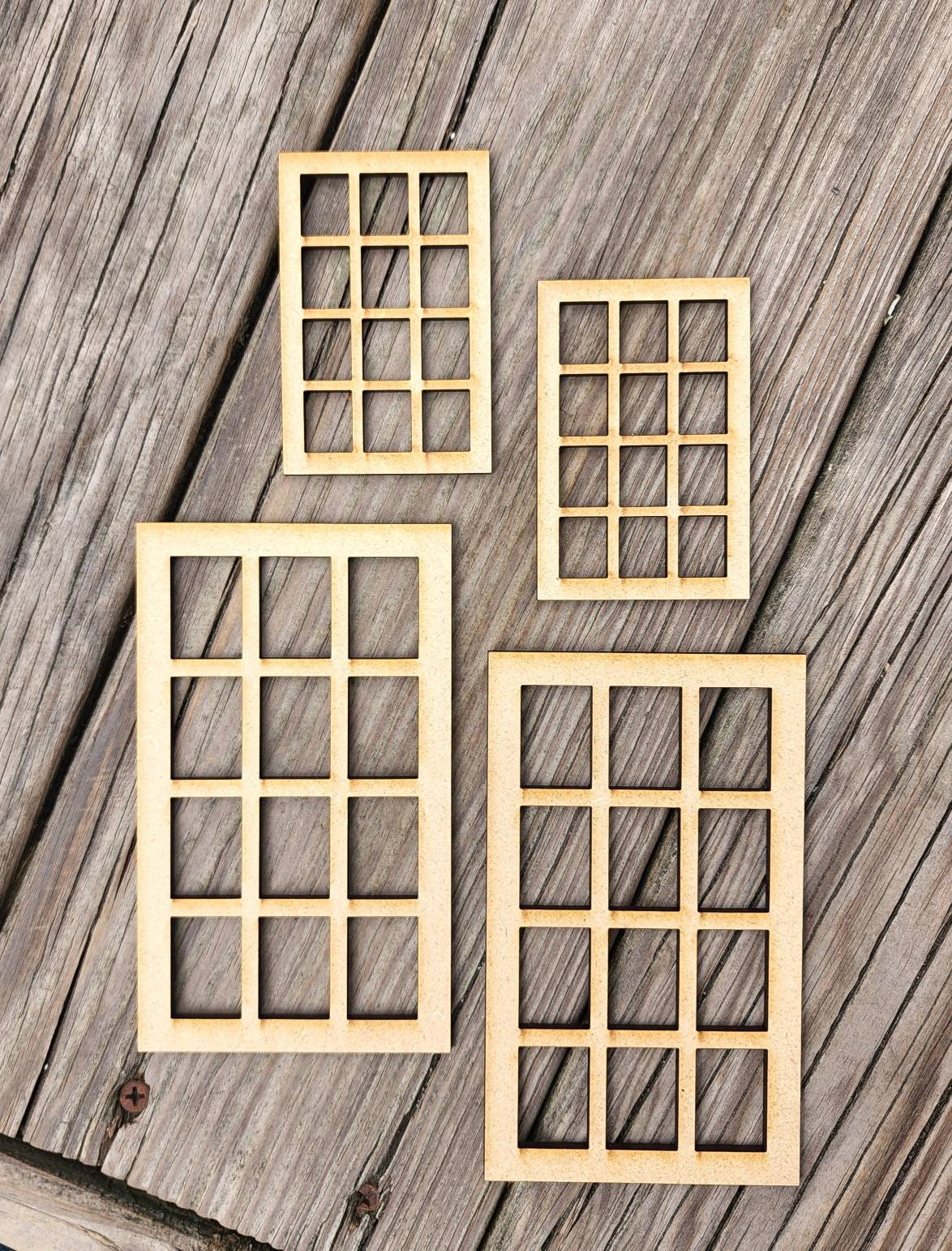 Dollhouse Miniature DIY Window Frames - Fairy Garden, House Decor ...