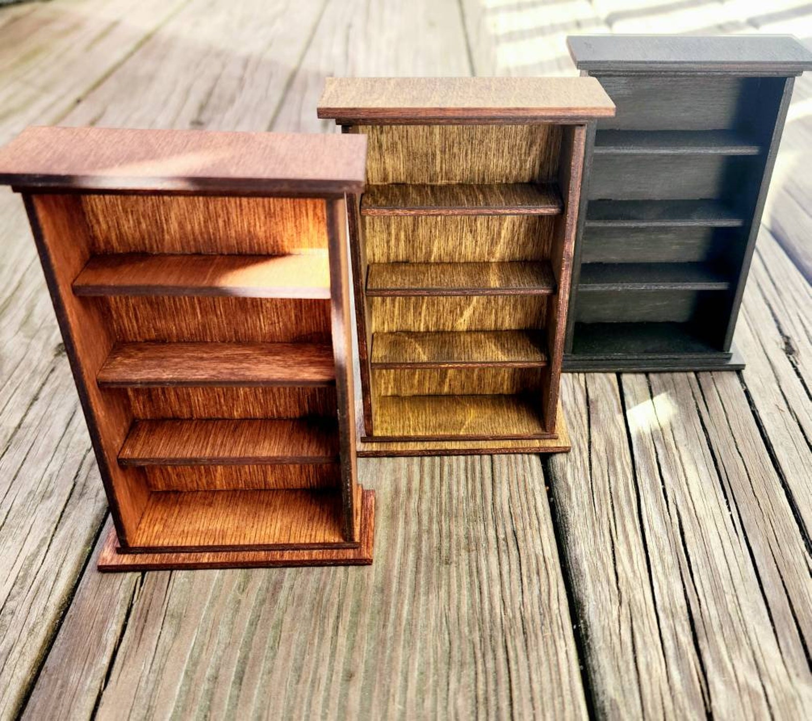 Miniature Dollhouse Bookshelf 1:12 Scale 1pc Miniatures - Etsy
