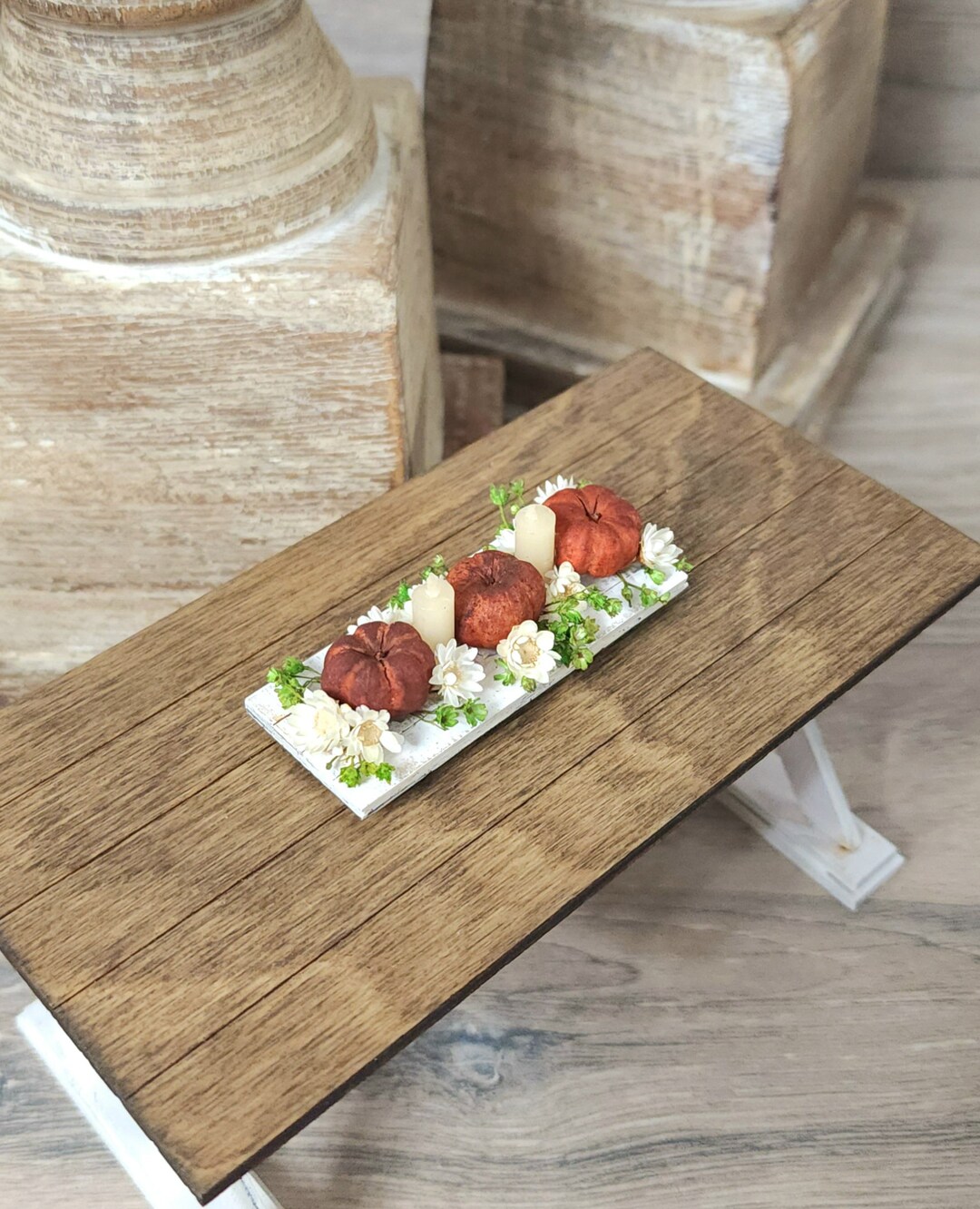 Miniature Thanksgiving Centerpiece Decor - Dollhouse, Fairy Garden ...