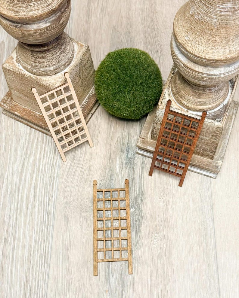 Dollhouse Miniature Trellis (2pc) - Dollhouse Miniatures, Fairy Garden ...