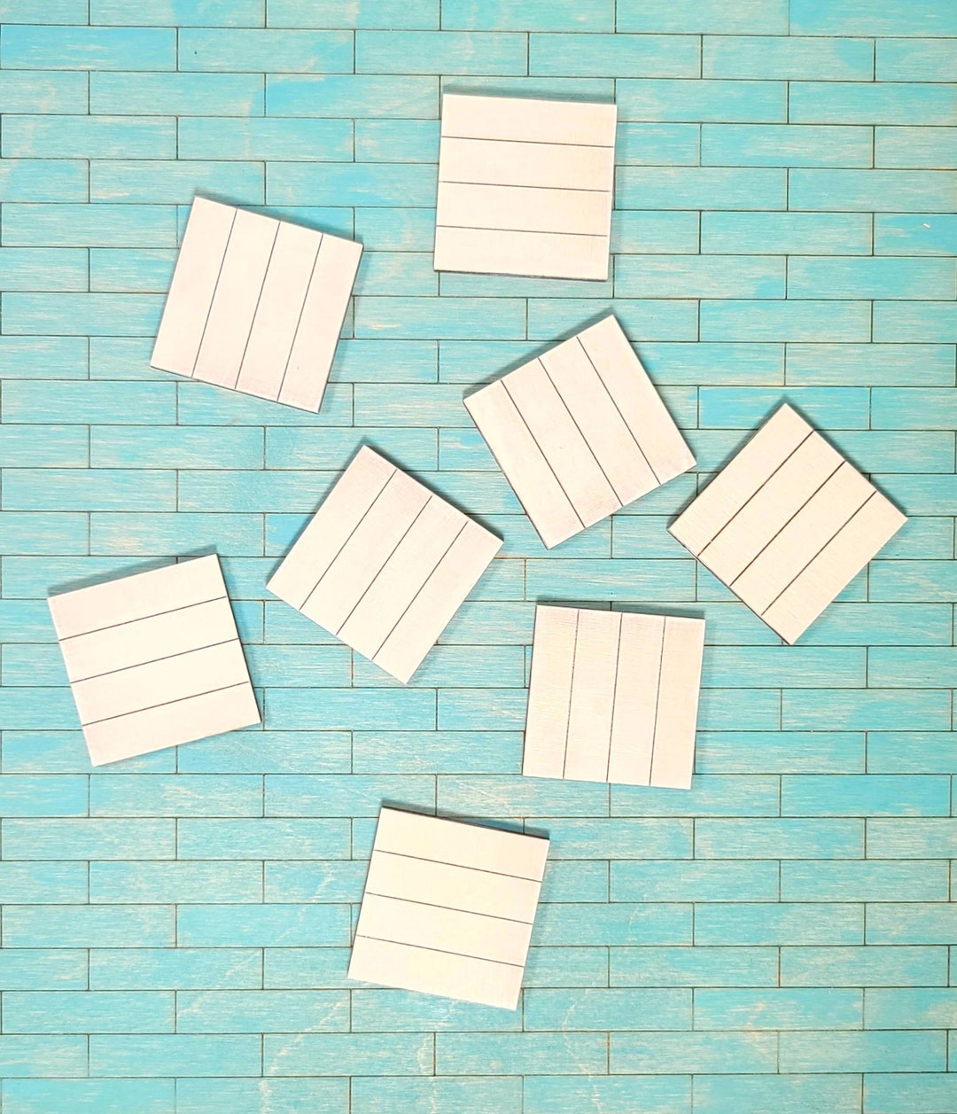 1/12 Miniature Antique White Wooden Flooring Tiles - Dollhouse ...