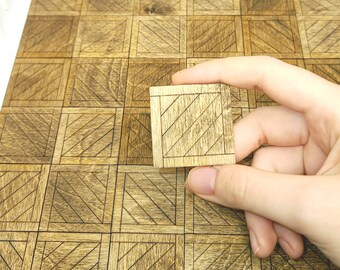 1/12 Miniature Gray Wooden Flooring Tiles - Dollhouse Miniatures, Mini ...