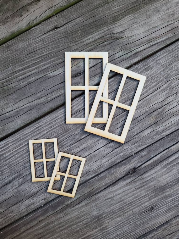 Dollhouse Miniature Windows DIY dollhouse Miniatures Fairy - Etsy