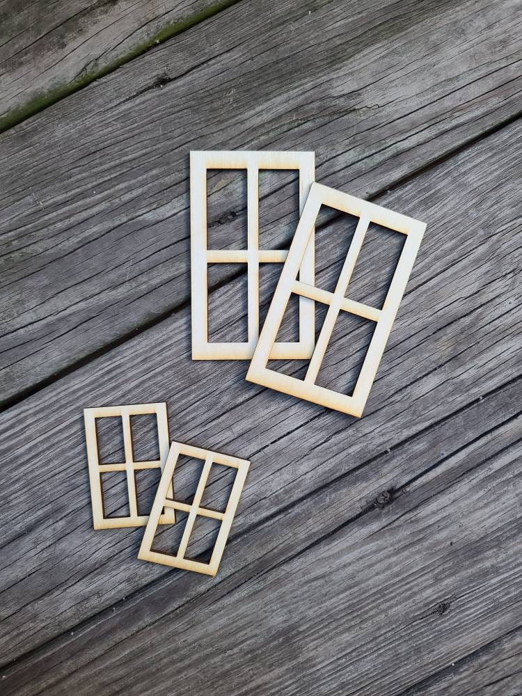 Dollhouse Miniature Windows DIY -dollhouse Miniatures, Fairy Garden ...