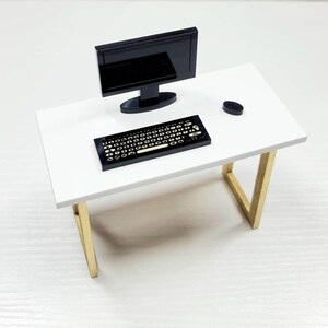 Dollhouse Miniature Computer Monitor - 1:12, Doll Furniture, Fairy ...