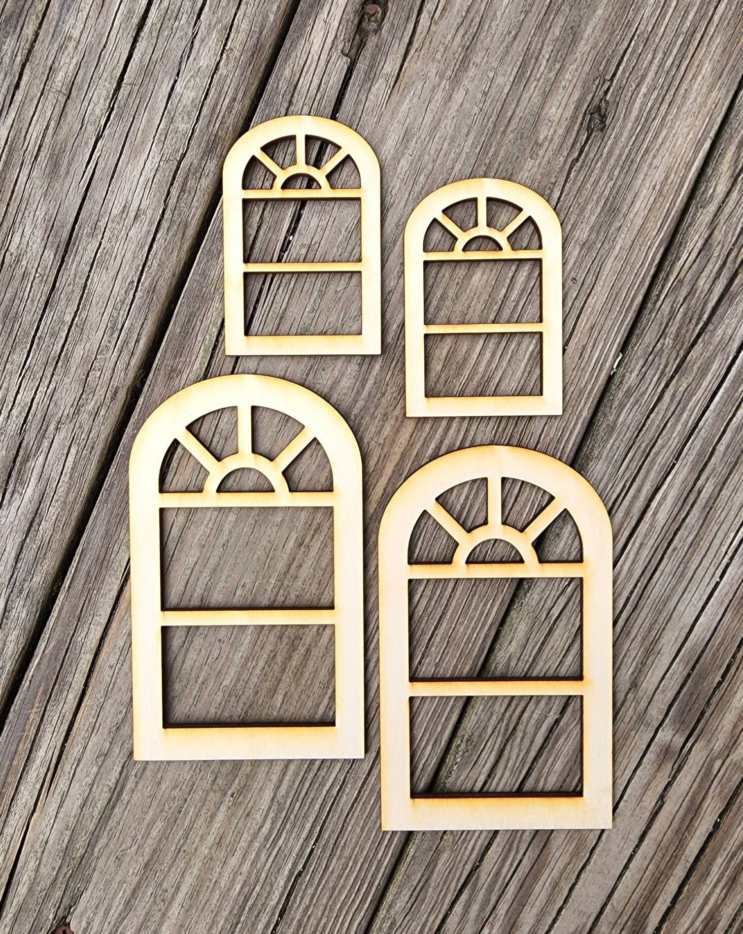 Dollhouse Miniature Windows DIY -dollhouse Miniatures, Fairy Garden ...
