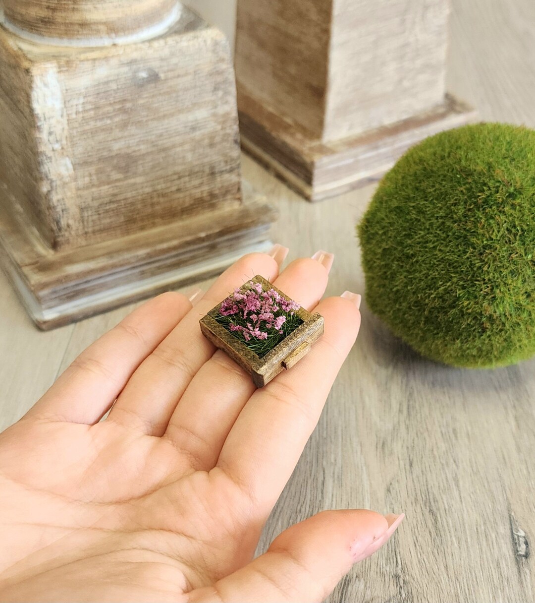 Miniature Pink Flower Drawer Miniature Decorations, Dollhouses ...