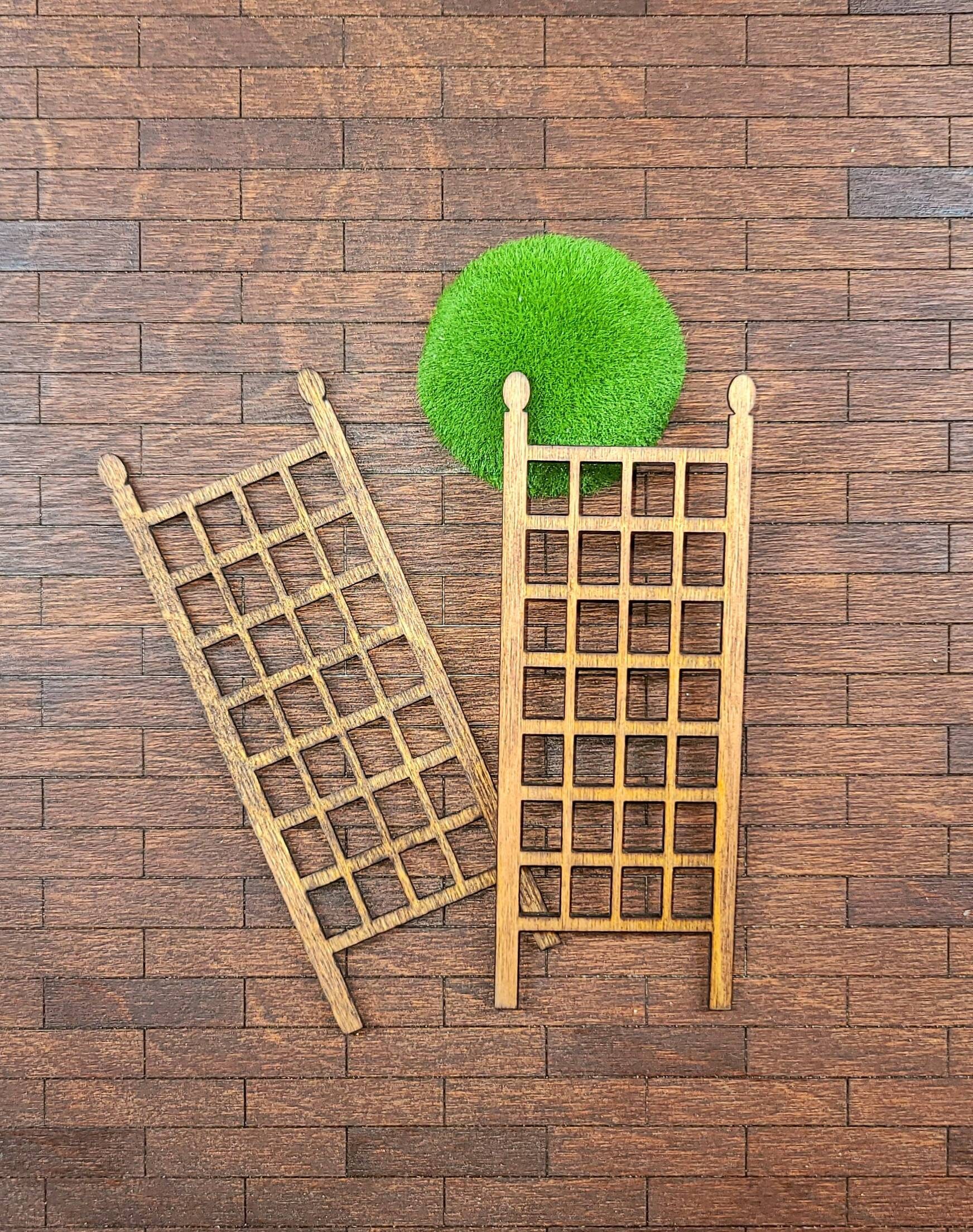 Dollhouse Miniature Trellis 2pc Dollhouse Miniatures | Etsy