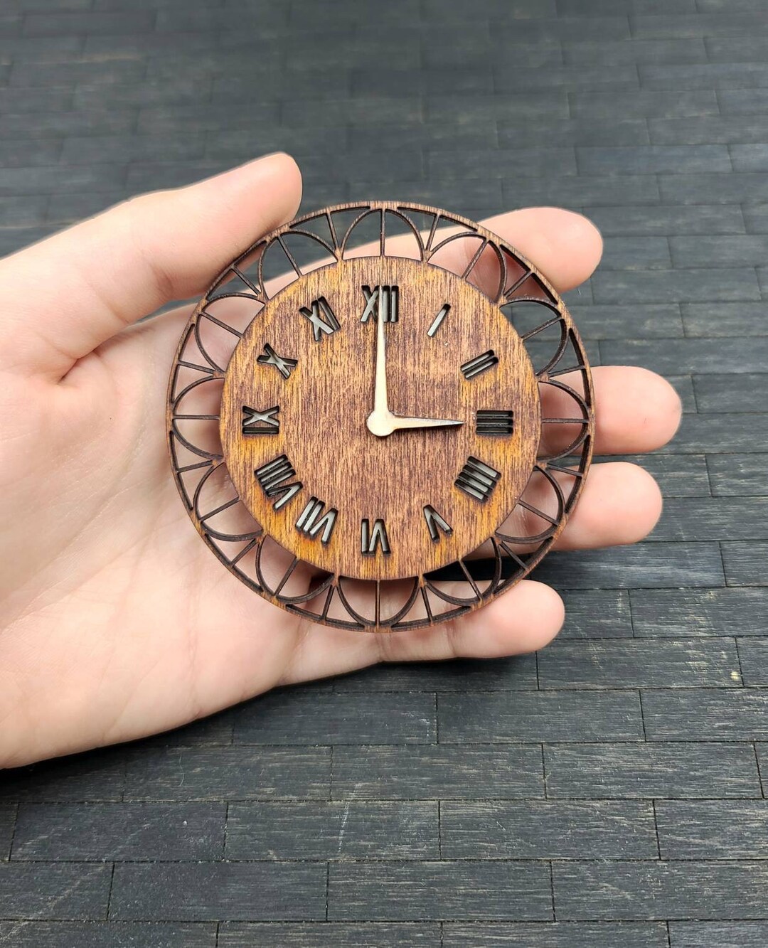 Miniature Dollhouse Wall Clock Miniature Decorations - Etsy