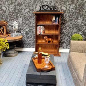 Miniature Dollhouse Bookshelf 1:12 Scale 1pc Miniatures - Etsy Canada