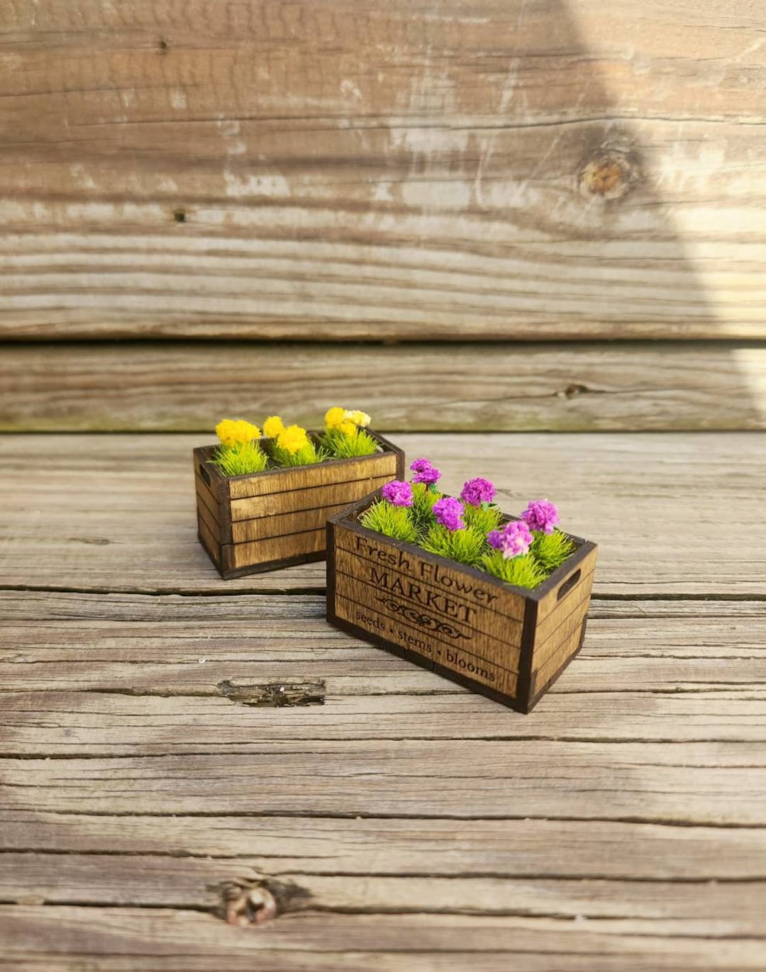 1/12 Dollhouse Miniature Flower Box Mini Plant Flowers - Etsy