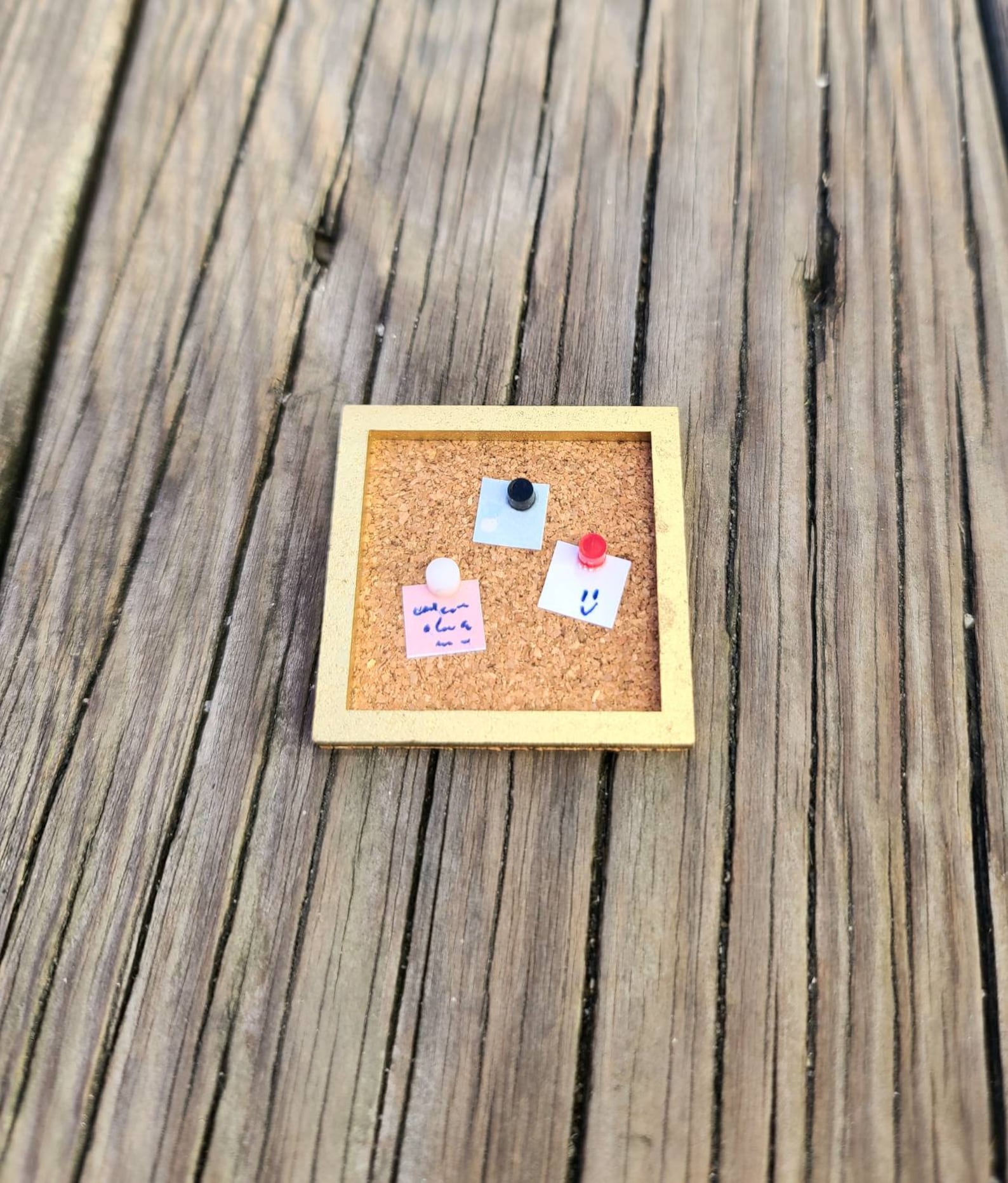 Miniature Dollhouse Pin Board With Post-its Cork Board - Etsy